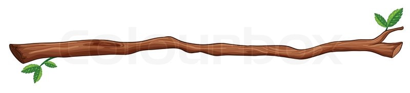 Single Tree Branch Vector