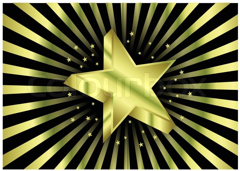 GOLD STAR | Stock vector | Colourbox