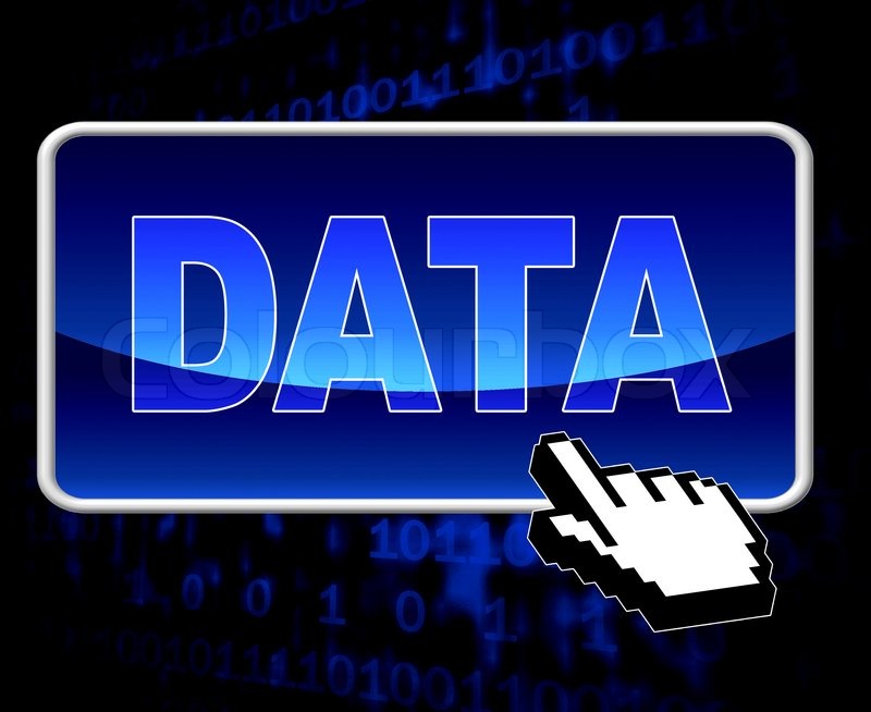 Data Button Meaning World Wide Web And ... | Stock image | Colourbox