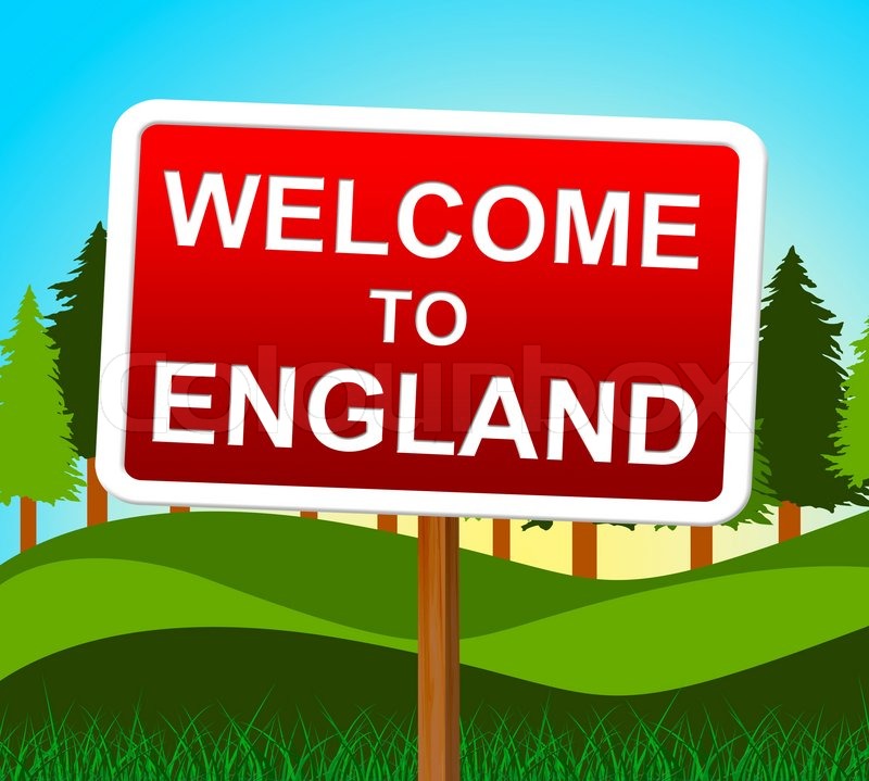 Welcome To England Representing United ... | Stock image | Colourbox