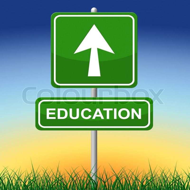 Education Sign Indicating Training ... | Stock image | Colourbox