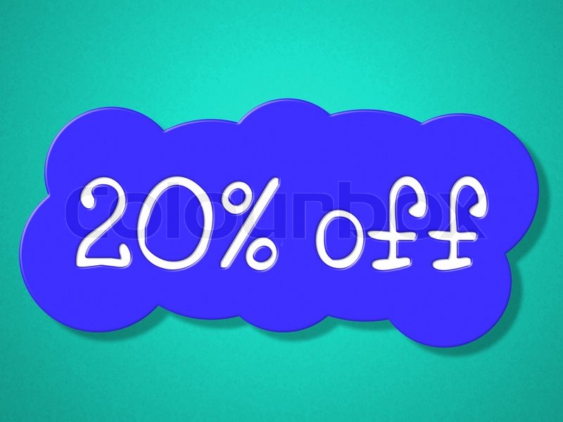 Twenty Percent Off Representing ... | Stock image | Colourbox