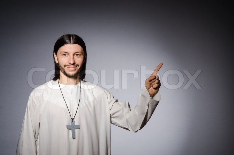 Priest man in religious concept | Stock image | Colourbox