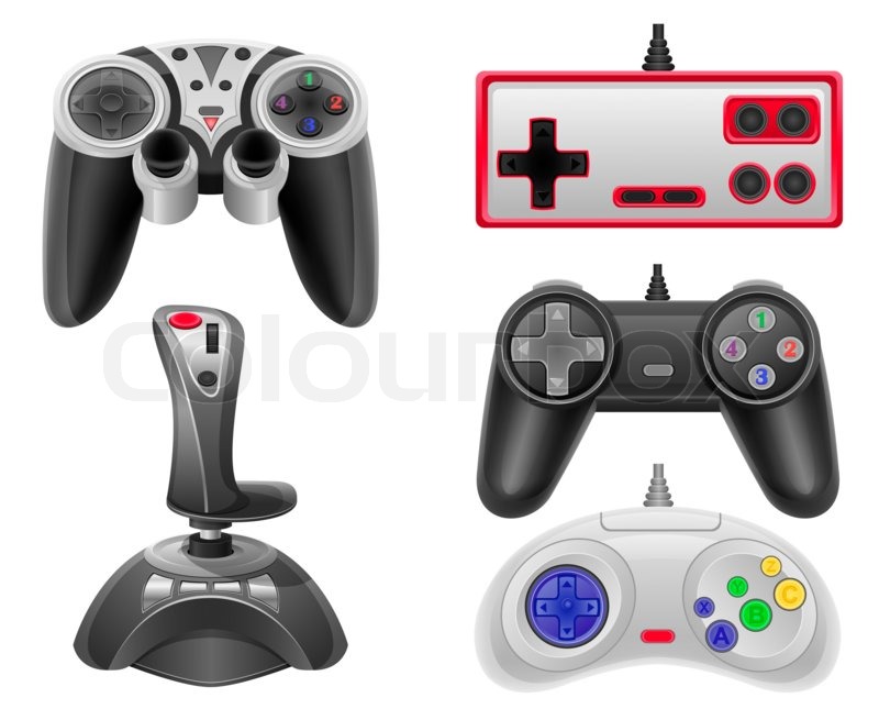 Set icons joysticks for gaming consoles ... | Stock Photo | Colourbox