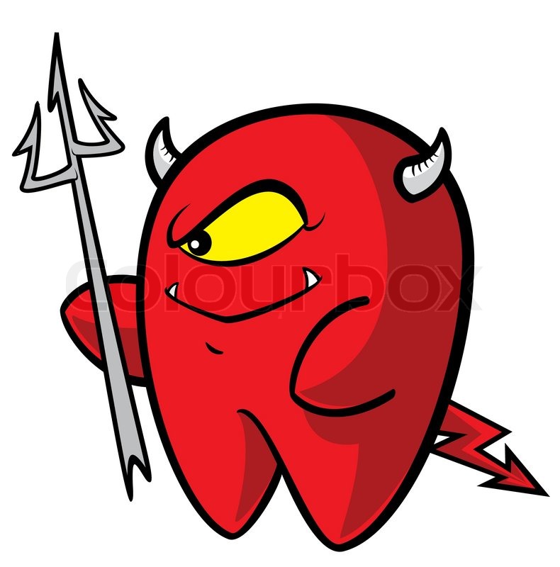 Devil tooth | Stock vector | Colourbox