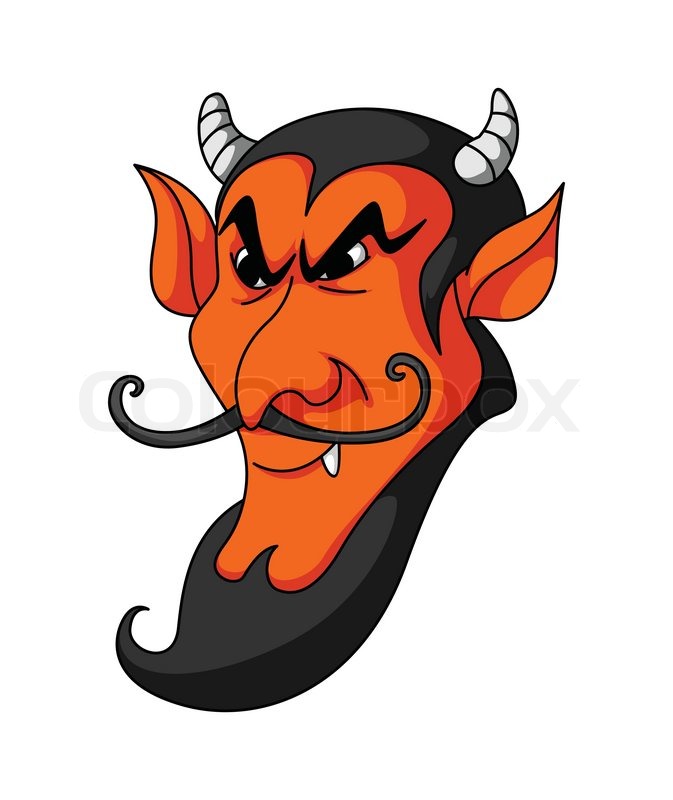 Evil Face | Stock vector | Colourbox