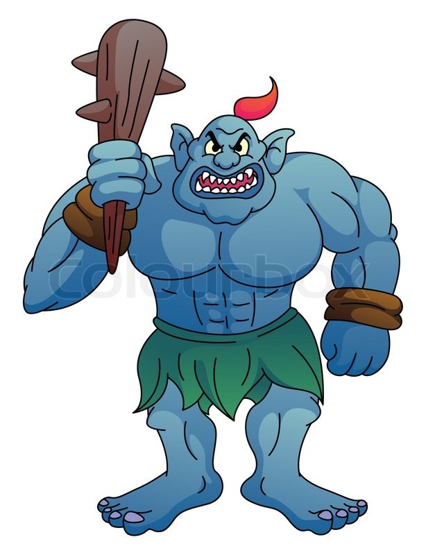 The Troll On Isolated White | Stock vector | Colourbox