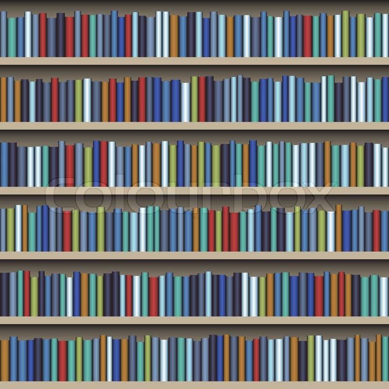 Library Book Shelf Background