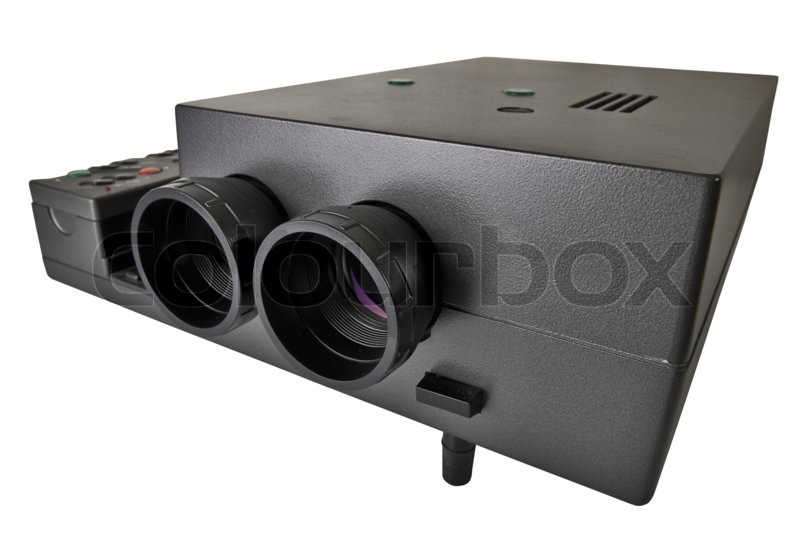 Projector multimedia with two lenses ... | Stock image | Colourbox