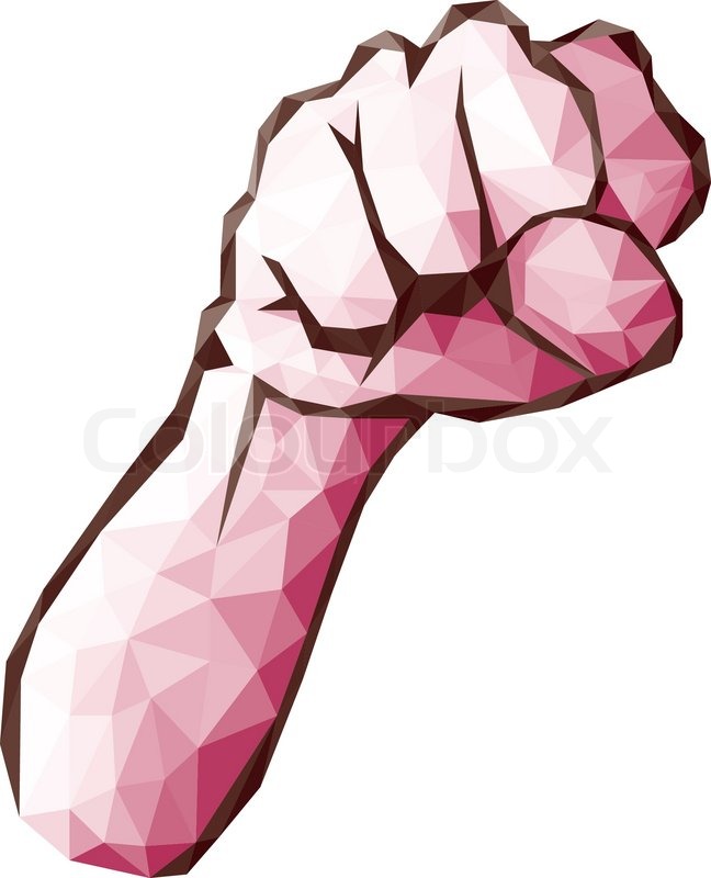 Vector illustration of angry man hand, ... | Stock vector | Colourbox