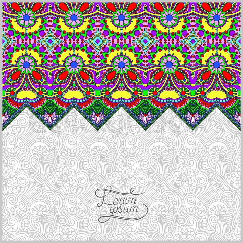 Moroccan template with place for your ... | Stock vector | Colourbox