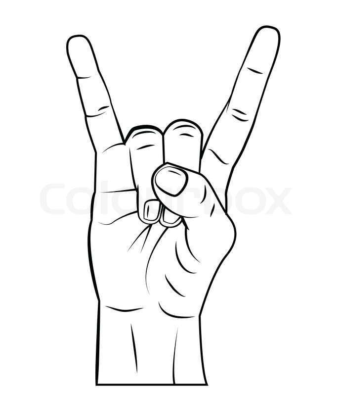 Metal Hand | Stock vector | Colourbox