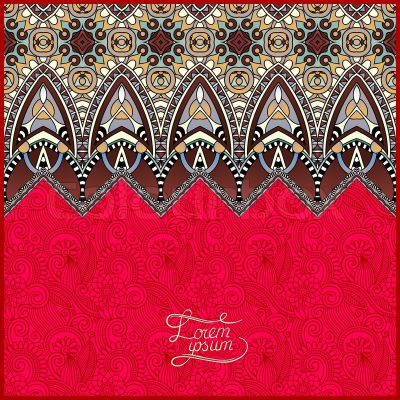 Moroccan template with place for your ... | Stock vector | Colourbox