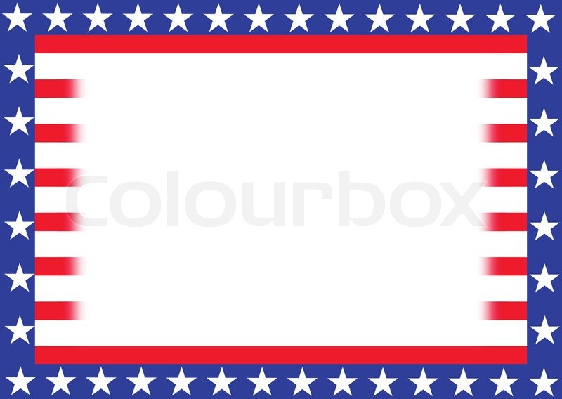 STARS AND STRIPE FRAME | Stock vector | Colourbox