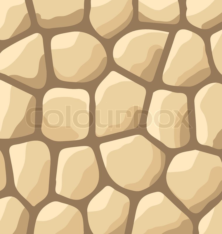 Illustration texture of stones, stone ... | Stock vector | Colourbox