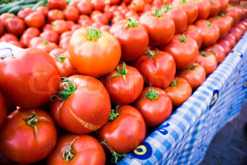 Photo of tomatoes. tomato background | Stock image | Colourbox