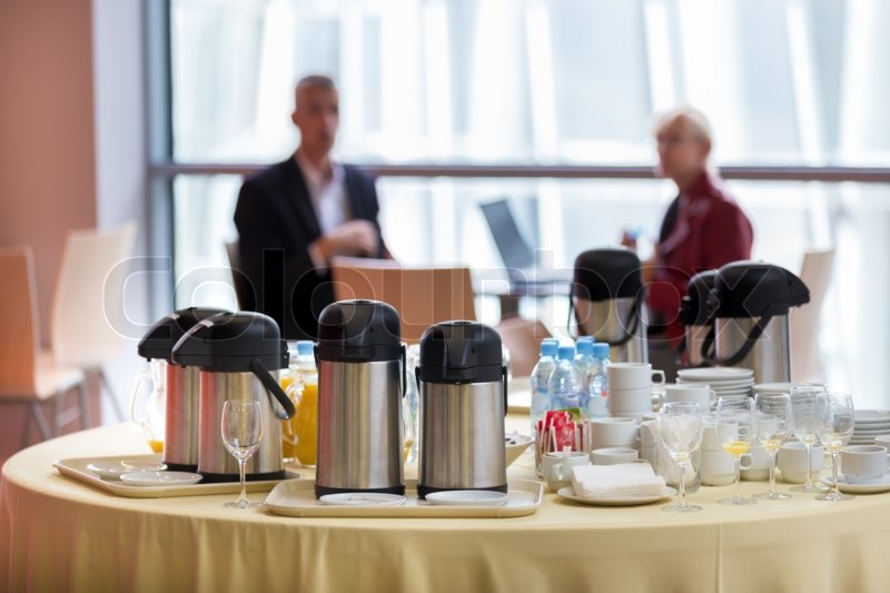 Coffee break at the business event. | Stock image | Colourbox