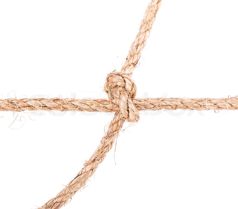 Rope knot isolated on white background | Stock image | Colourbox