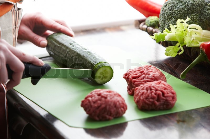 Unhygienic way of cooking in the ... | Stock image | Colourbox