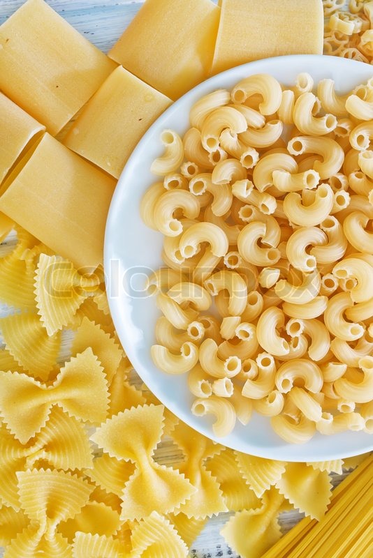 Raw pasta | Stock image | Colourbox