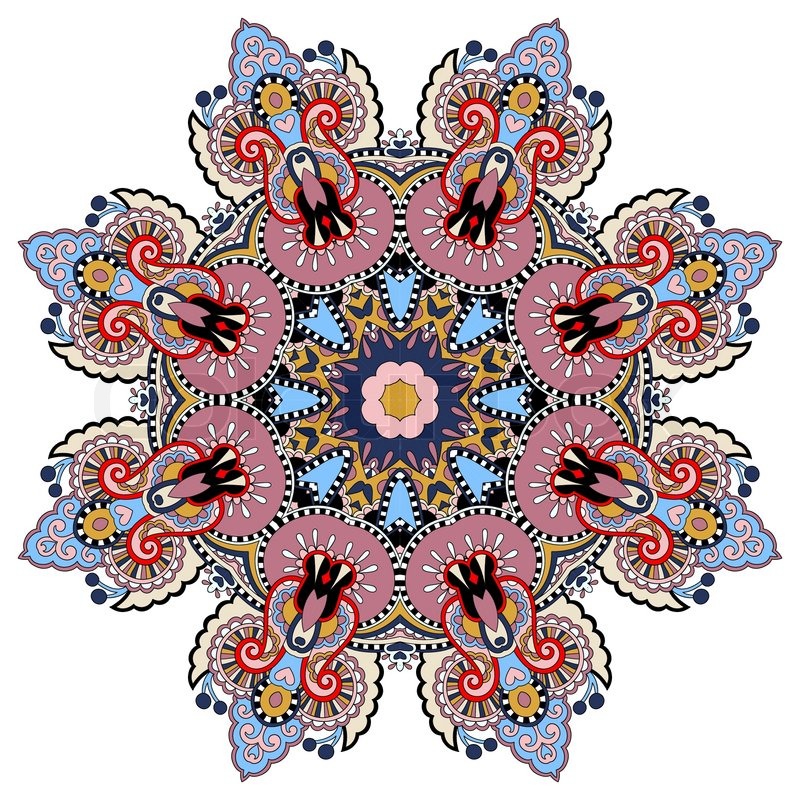 Beautiful vintage circular pattern of ... | Stock vector | Colourbox