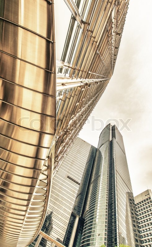 Stunning city buildings. Upward view. | Stock image | Colourbox