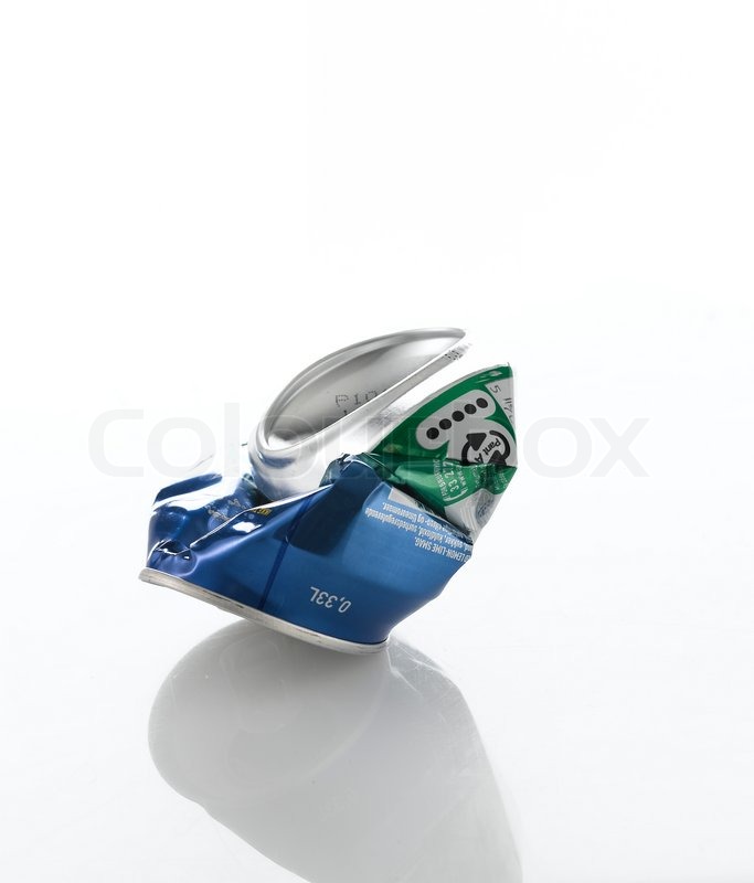 Beverage - crumpled soda can ready for ... | Stock Photo | Colourbox