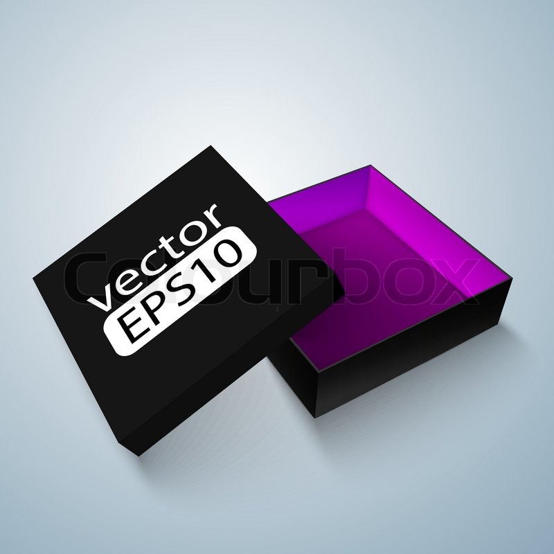Package black box design | Stock vector | Colourbox