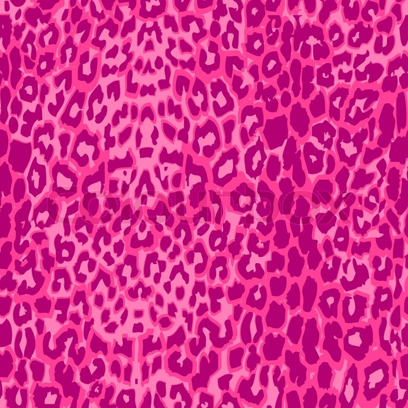 Seamless pink leopard texture pattern. ... | Stock vector | Colourbox