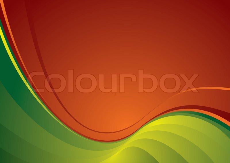 Contrasting red and green colours in ... | Stock vector | Colourbox
