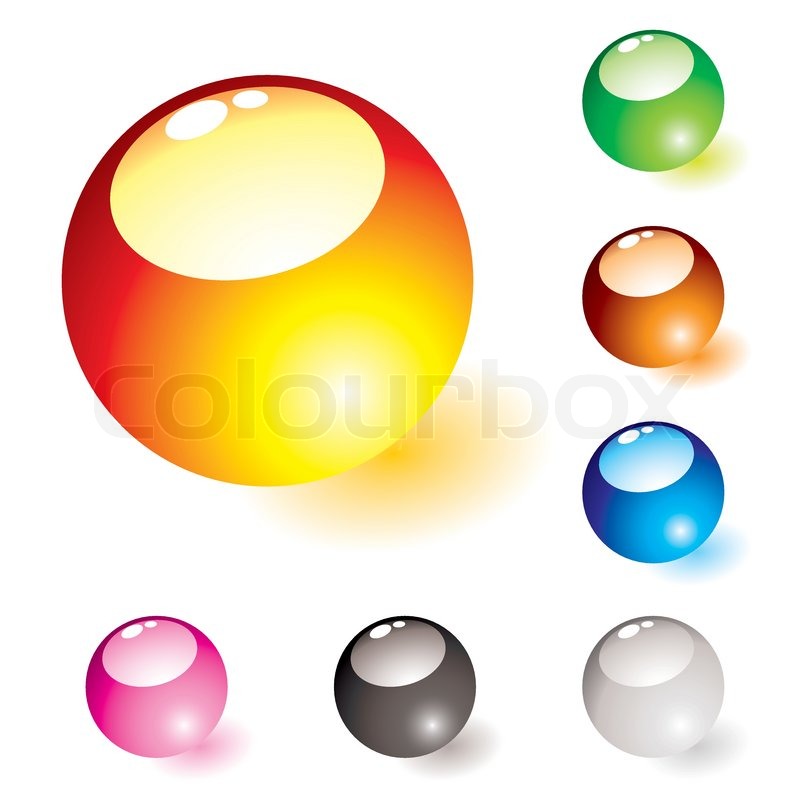 Glass Marble Ball Vector