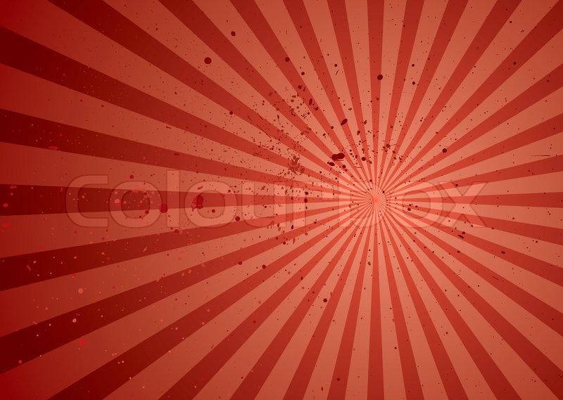 Red abstract background with radiating ... | Stock vector | Colourbox