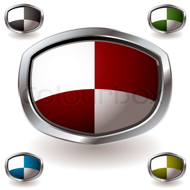 Modern heraldry shield with square ... | Stock Vector | Colourbox