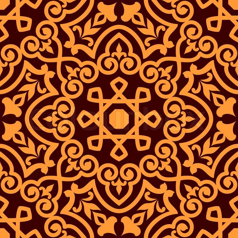 Bold intricate arabic seamless pattern ... | Stock vector | Colourbox