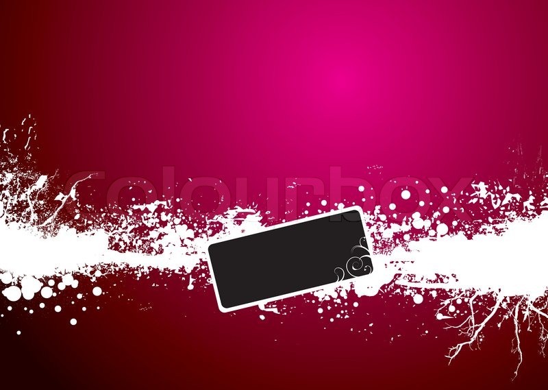 Grunge style illustration in crimson ... | Stock vector | Colourbox