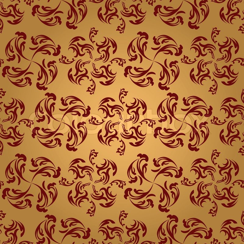 Maroon And Gold Pattern