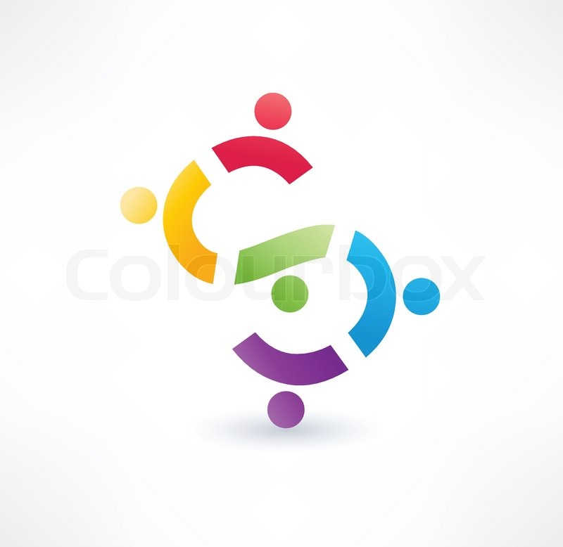 Cooperation icon. Logo design. | Stock vector | Colourbox