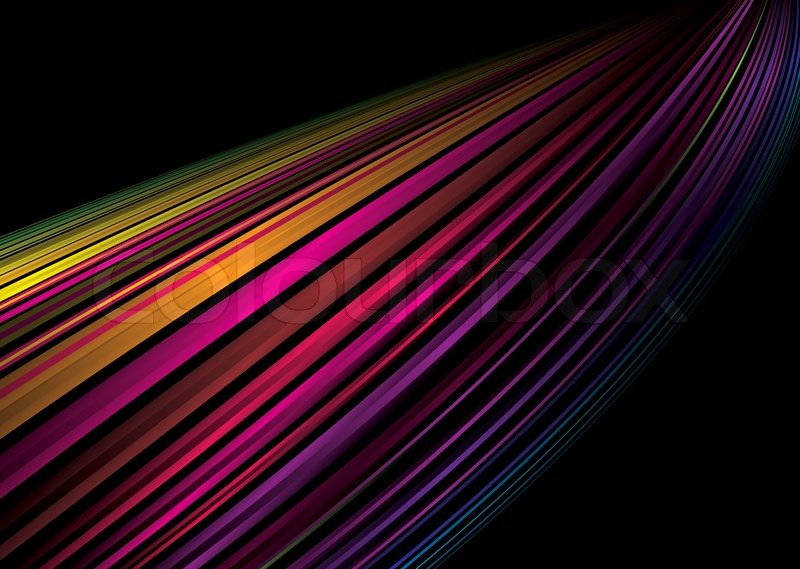 Abstract illustrated rainbow ... | Stock vector | Colourbox