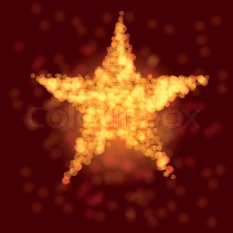 Funkelnder Stern am Nachthimmel | Stock-Vektor | Colourbox