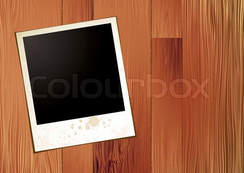 Polaroid leeres Bild auf einer ... | Stock-Vektor | Colourbox