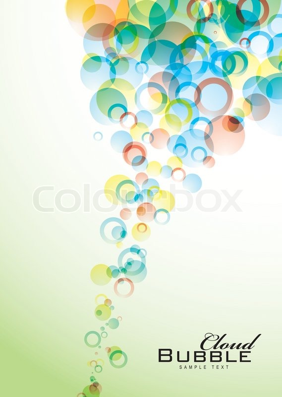 Bubble abstract background with ... | Stock vector | Colourbox