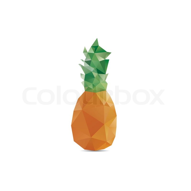 Geometric polygonal fruit, triangles, ... | Stock vector | Colourbox