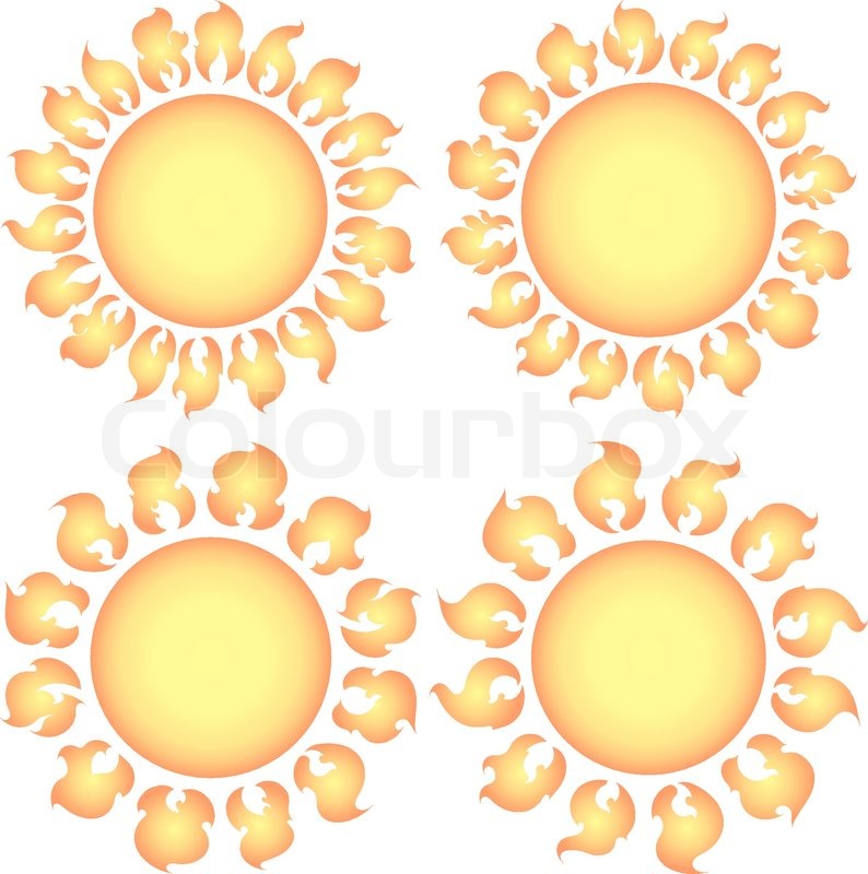 Sun symbols | Stock vector | Colourbox