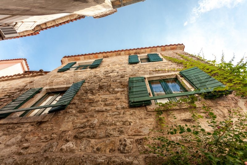 Beautiful view from ground on building ... | Stock image | Colourbox