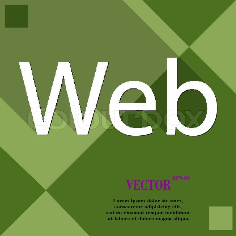 Web icon symbol Flat modern web design ... | Stock vector | Colourbox