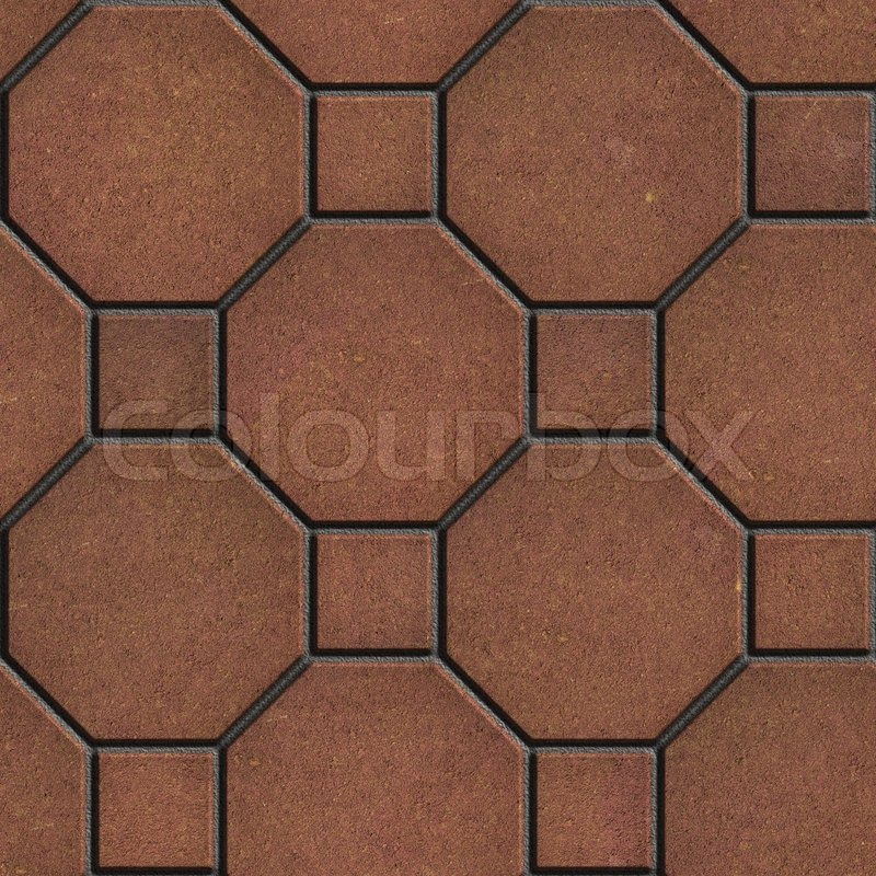 Brown Pavement Consisting of Combined ... | Stock image | Colourbox