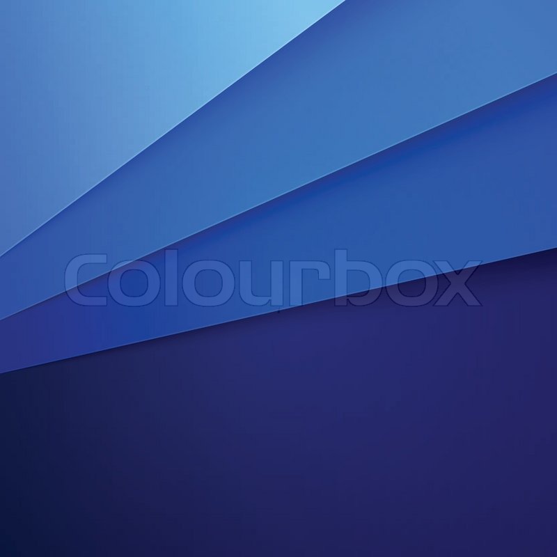 Blue paper layers abstract background. ... | Stock vector | Colourbox
