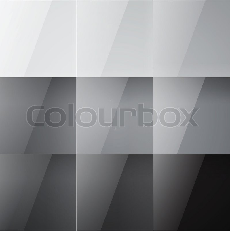 Gray shiny squares abstract ... | Stock vector | Colourbox
