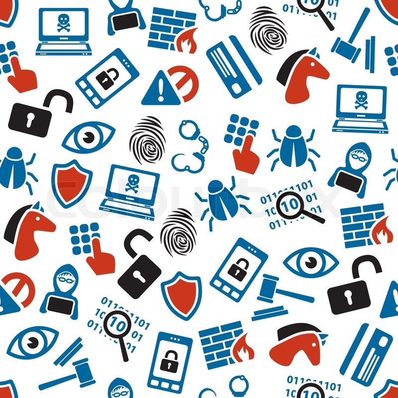 Hacker seamless pattern | Stock vector | Colourbox