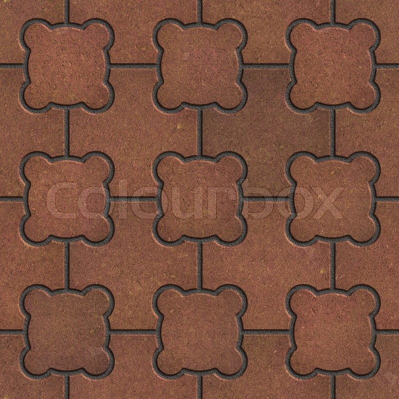 Brown Pavement Consisting of Combined ... | Stock image | Colourbox